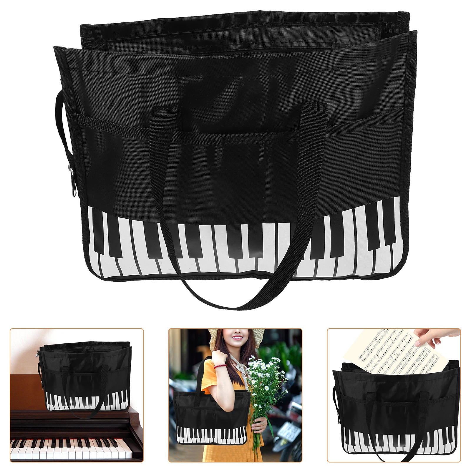 CTIRCHIU Portable Music Score Container in Black with Spacious Design ...
