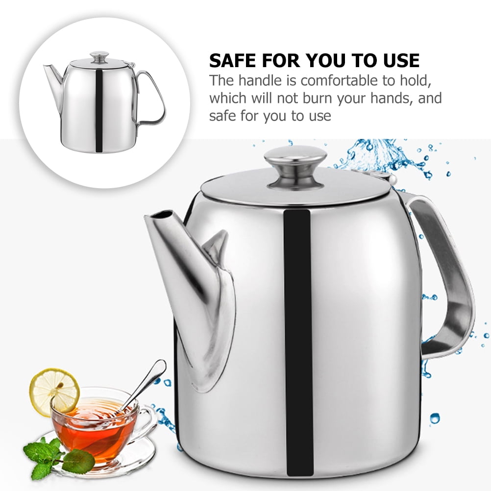CTIRCHIU Small 48oz Stainless Steel Tea Kettle with Watertight Non-Drip ...