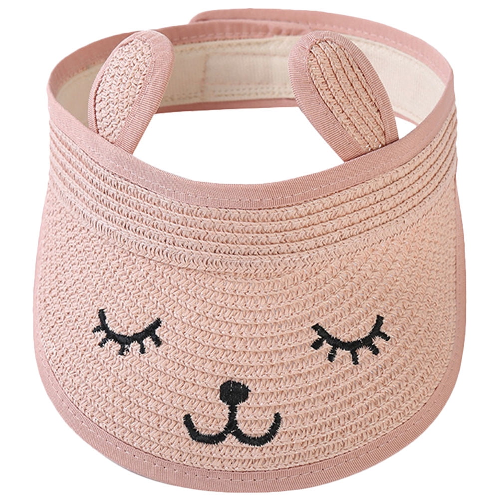 CTIRCHIU 1Pcs Pink Sun Visor Cap Stylish Wide Brim Beach Hat Men Women ...