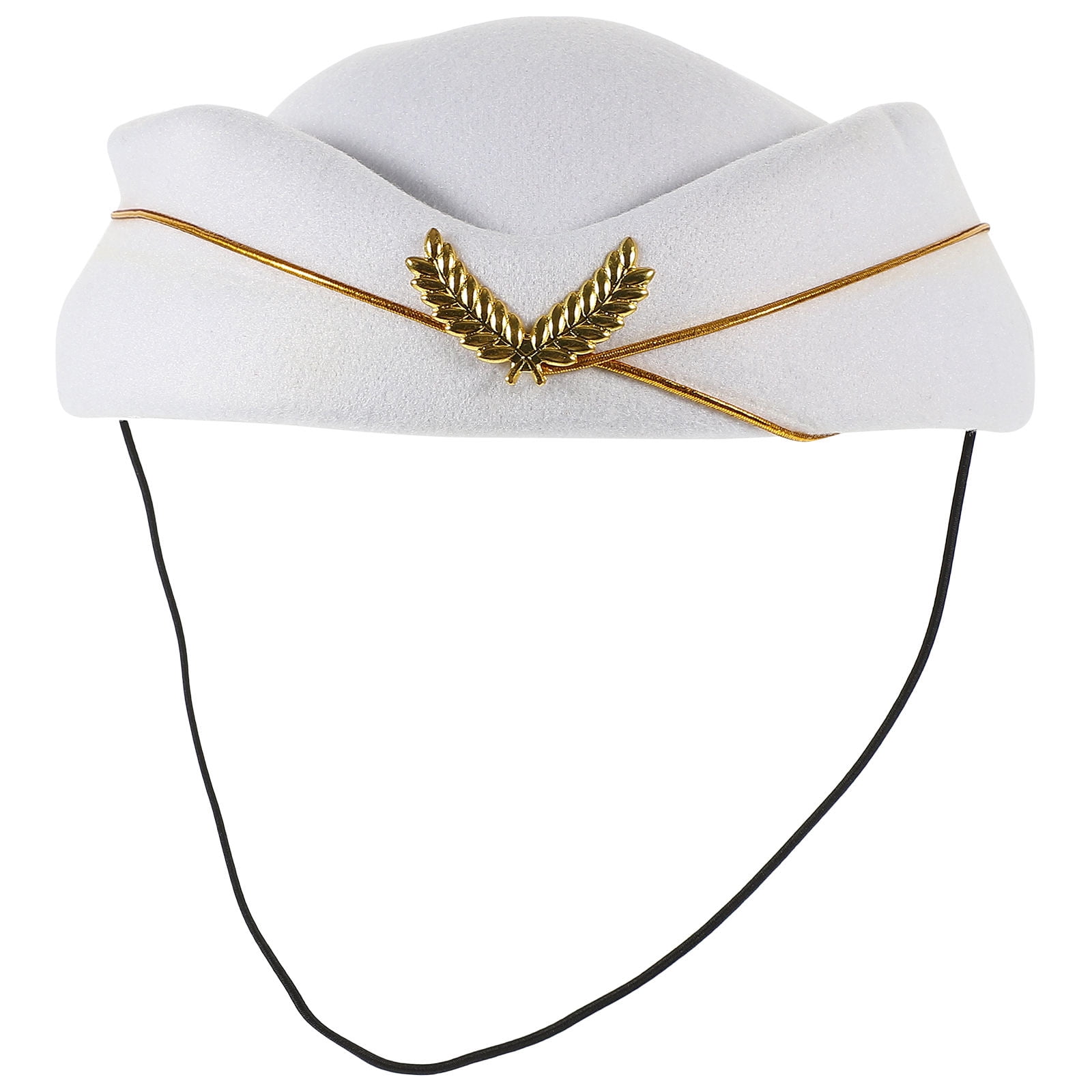 CTIRCHIU 1Set Beige Wool Stewardess Hat with Airline Stewardess Design ...