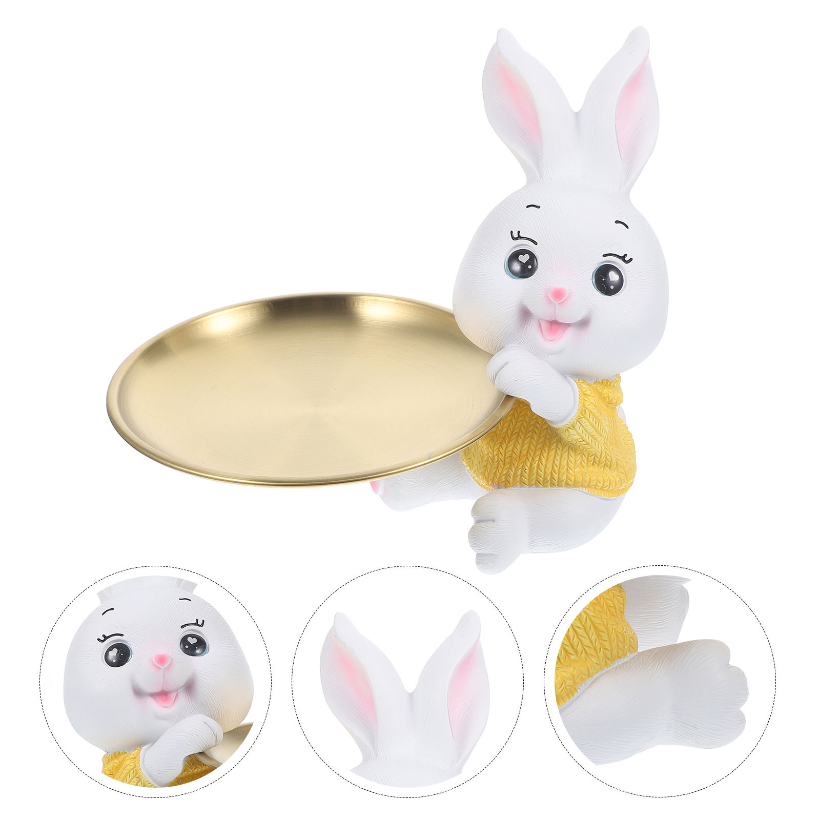 CTIRCHIU 1Set Bunny Rabbit Small Tray Decorative Design for Women ...