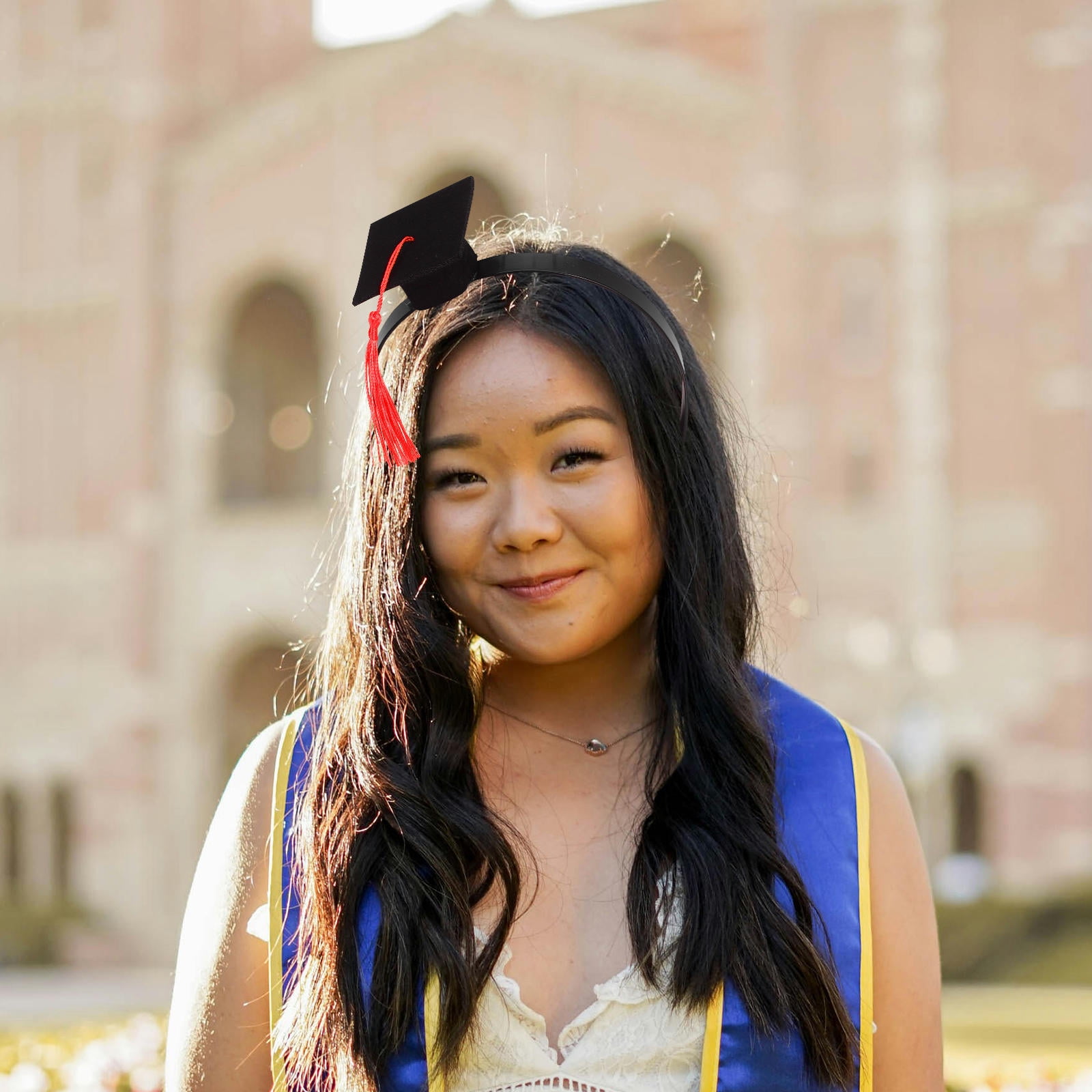 CTIRCHIU 1Set Graduation Cap Headband Red Mini Cap Shape for Graduates ...