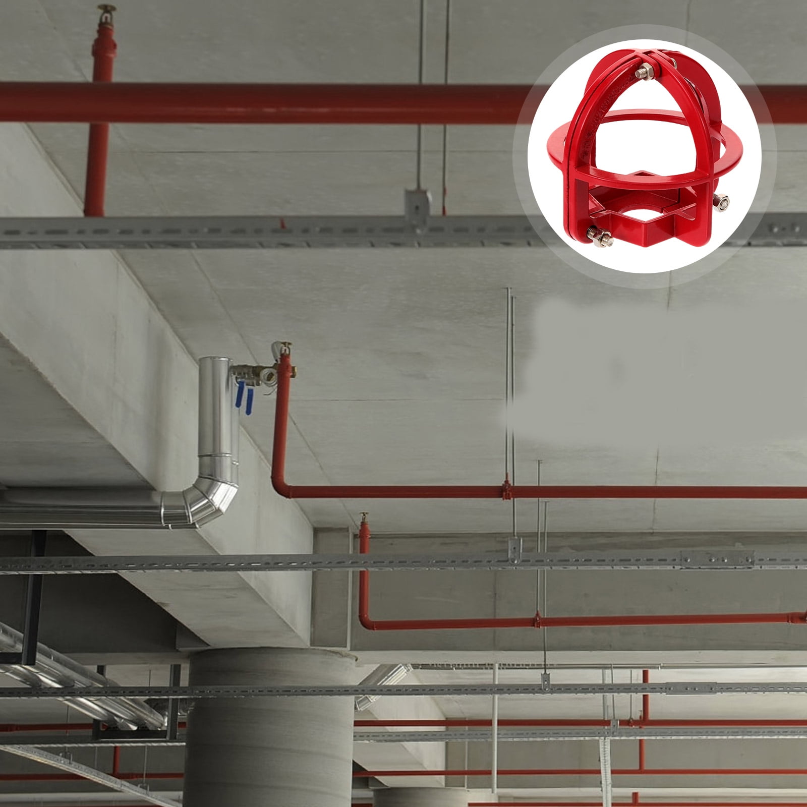 CTIRCHIU 1Set Metal Fire Sprinkler Red Round 3.3x3.3x3.1in for ...