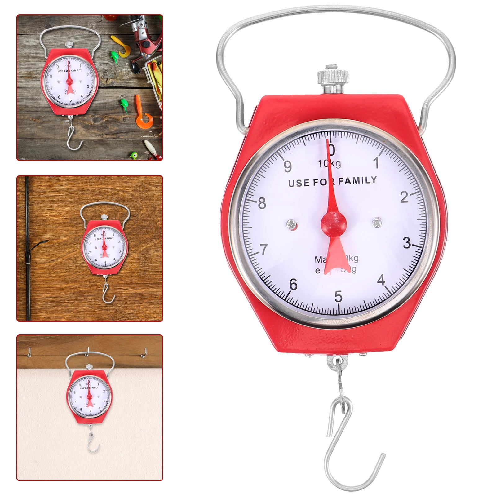 CTIRCHIU 1Set Red Portable Fishing Scale for Men 6.29X2.75X0.79In ...