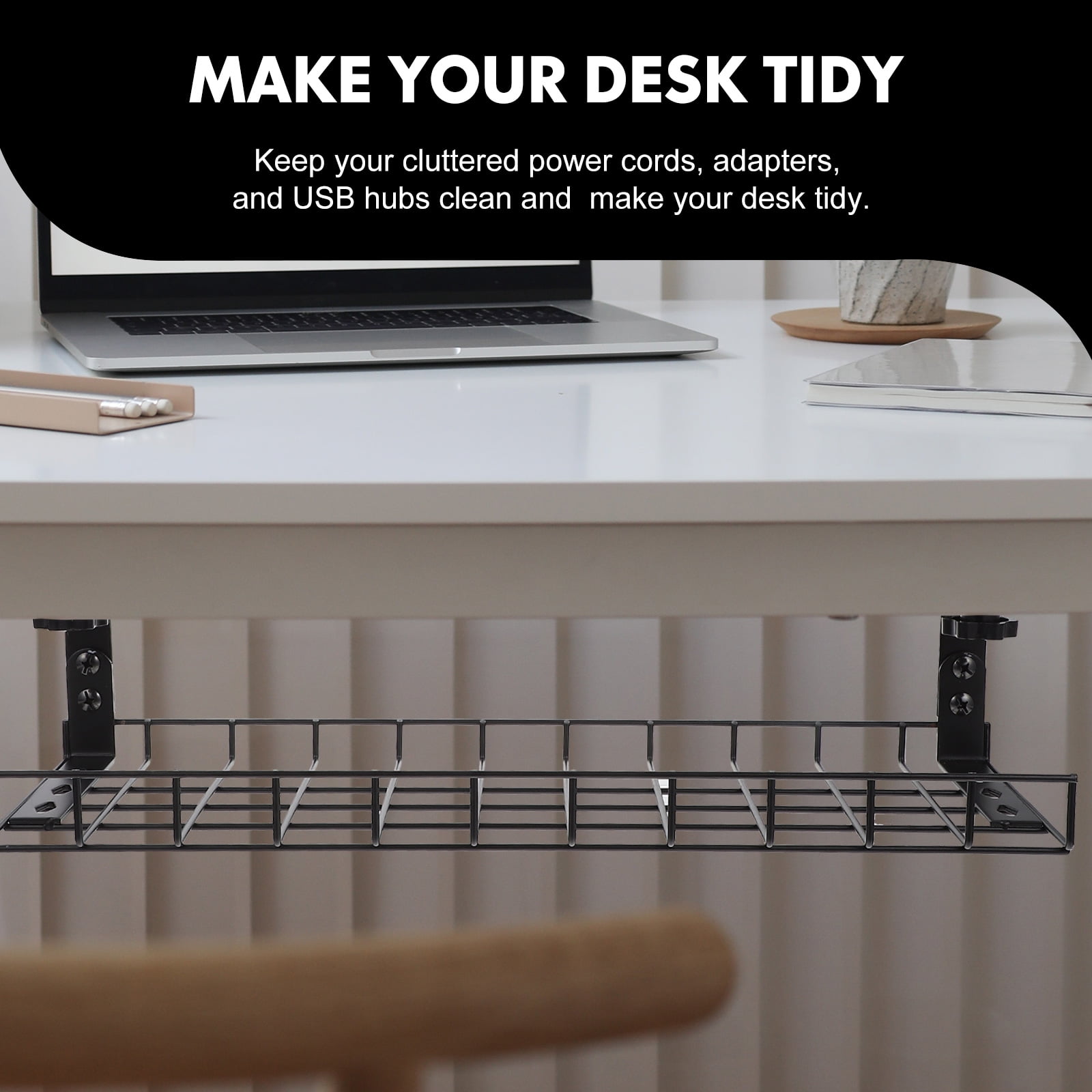CTIRCHIU Under Desk Wire Basket Steel Cord Organizers 1Pack - Walmart.com