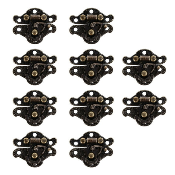 CTIRCHIU 20PCS Retro Clasp Latch Dark Brown Wooden Box for Home Decor ...