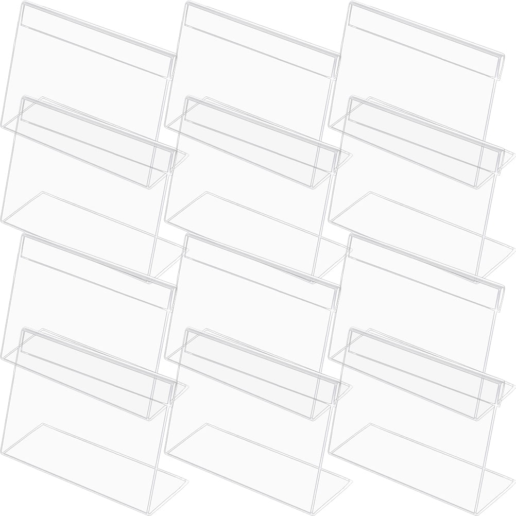 CTIRCHIU Event Decor Clear Sign Holder Acrylic 20Pcs - Walmart.com