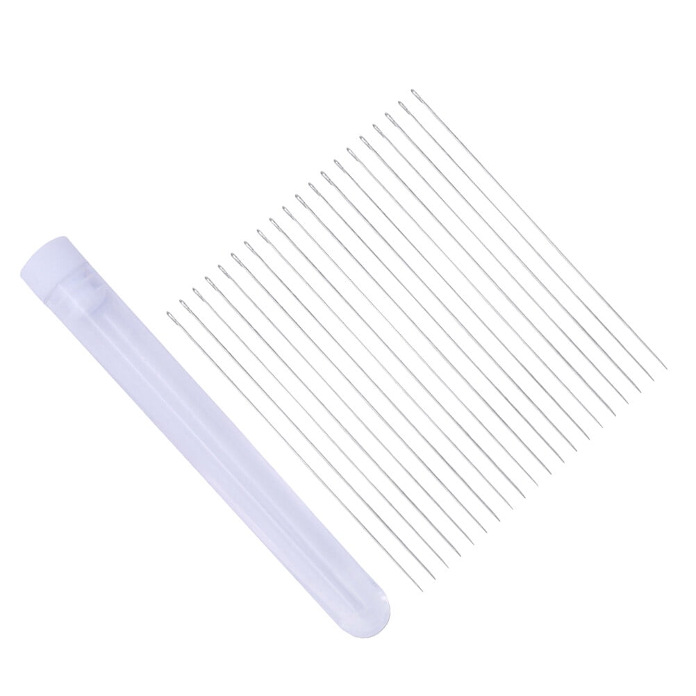 CTIRCHIU 20Pcs Stainless Steel Craft Needles Thin Long Light Grey for ...