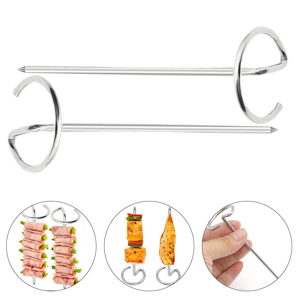 CTIRCHIU 20-Piece Metal Kebab Skewers Set for Indoor Cooking and ...