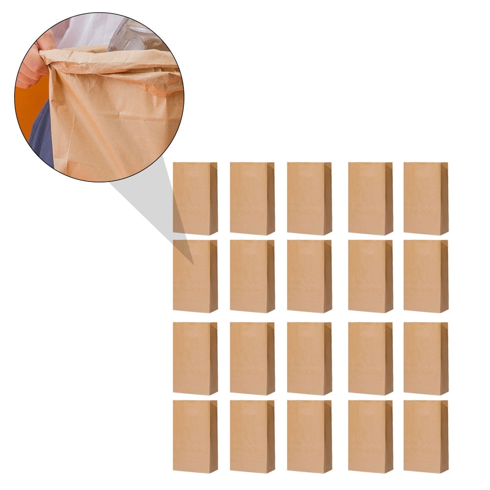 CTIRCHIU 20Set Reusable Kraft Paper Baking Bags for Coffee Shop Use ...