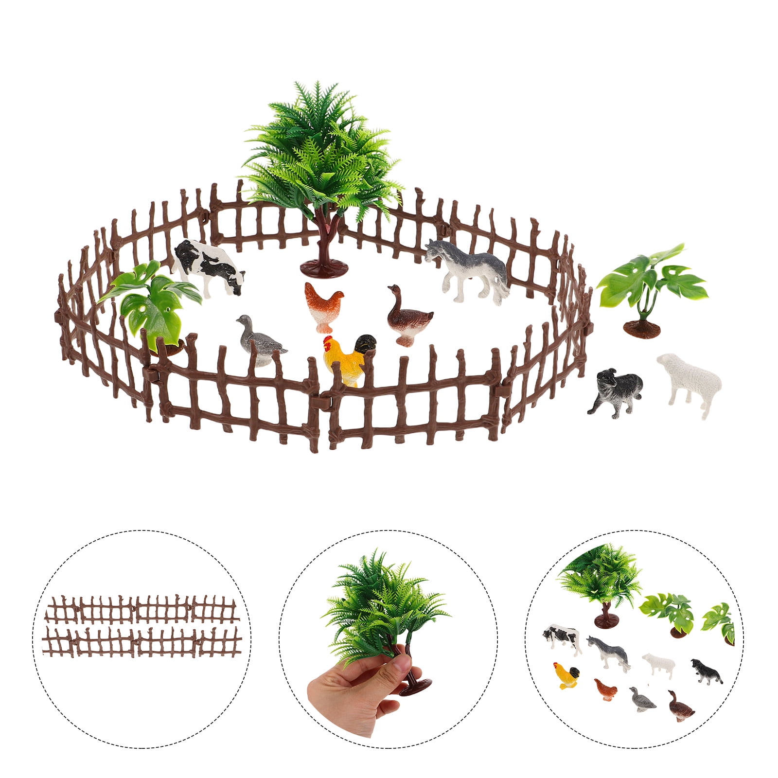 CTIRCHIU 21Pcs Miniature Animal Models made of Multi Plastic for ...