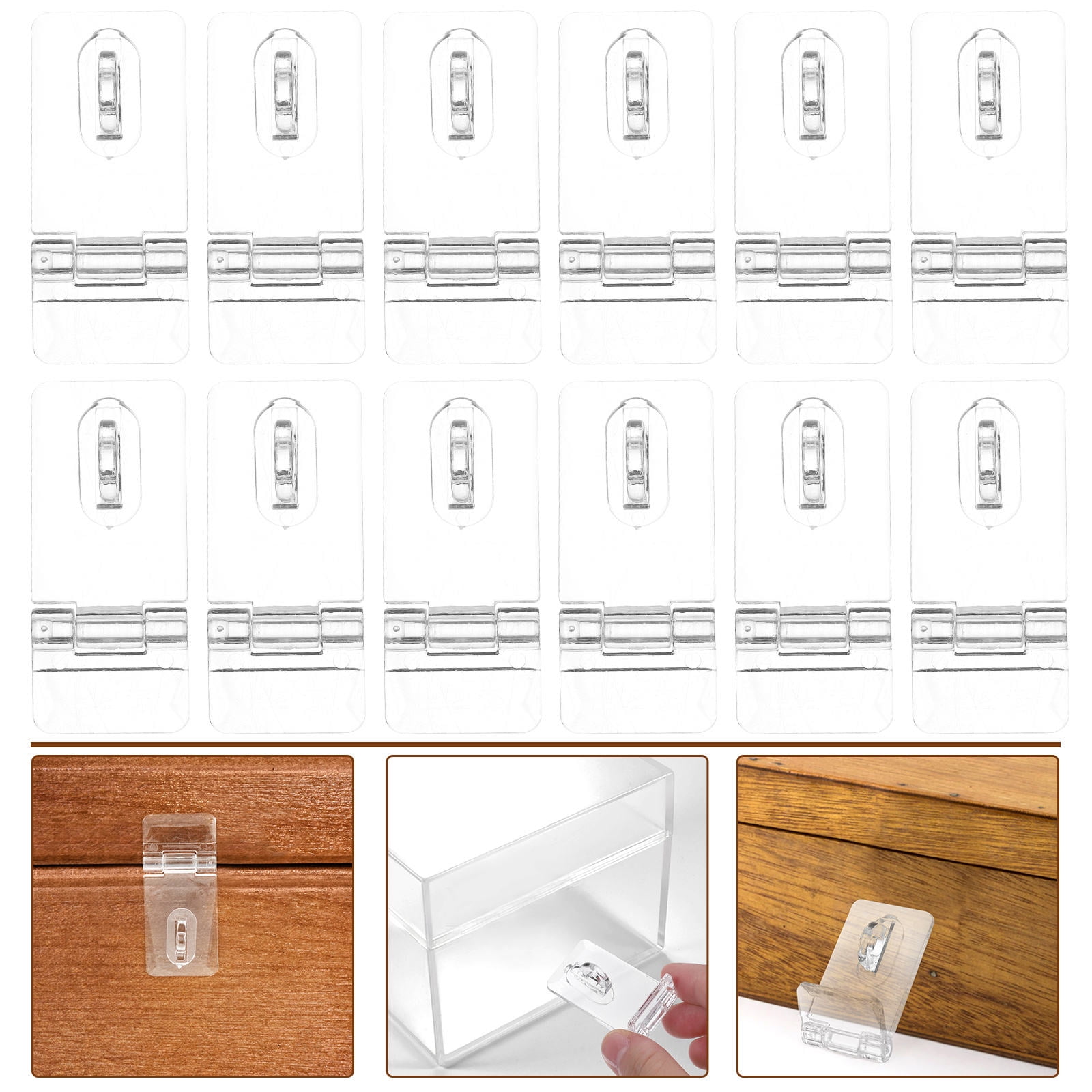 CTIRCHIU 24PCS Clear Mini Lock Latch Acrylic Hasp Small Cabinets 2.16X0 ...