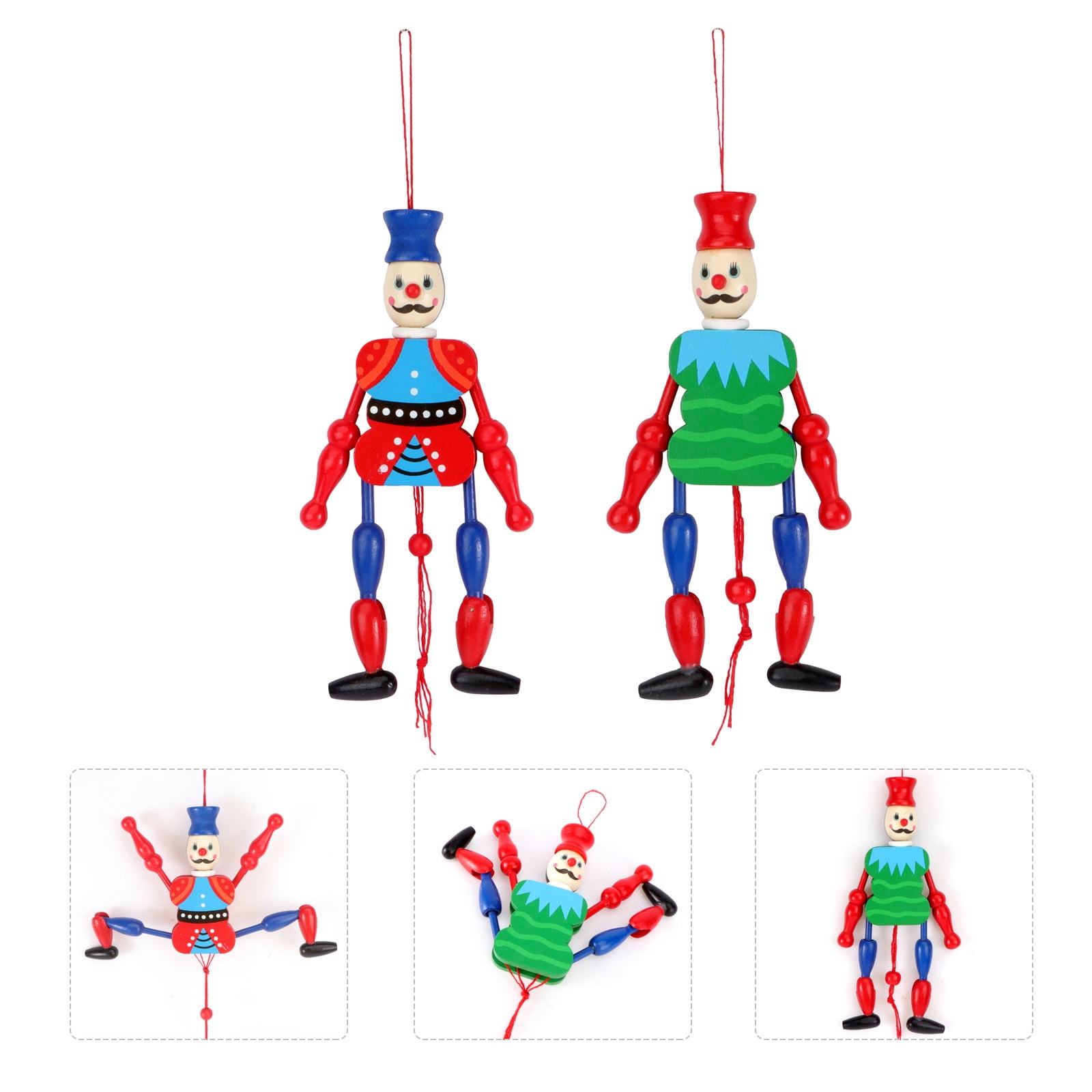 CTIRCHIU 2Pack Character King Puppet with Strings Assorted Color for ...