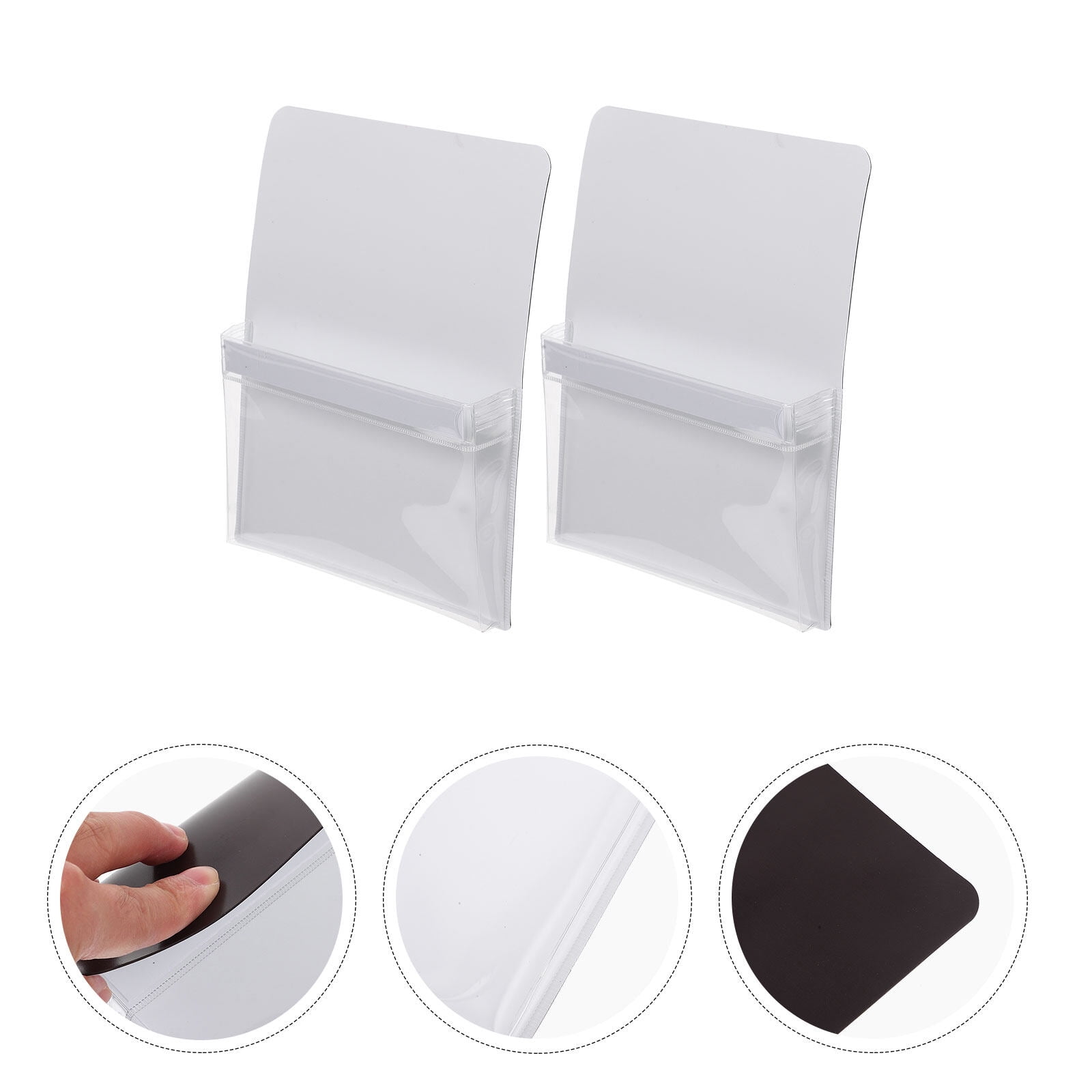 CTIRCHIU 2-Pack Magnetic File Holders, Rectangular Design for Office ...