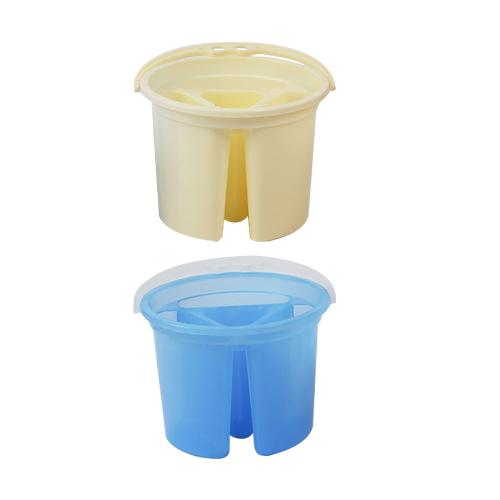 CTIRCHIU 2Pack Paint Brush Cleaning Container Plastic Assorted Color ...