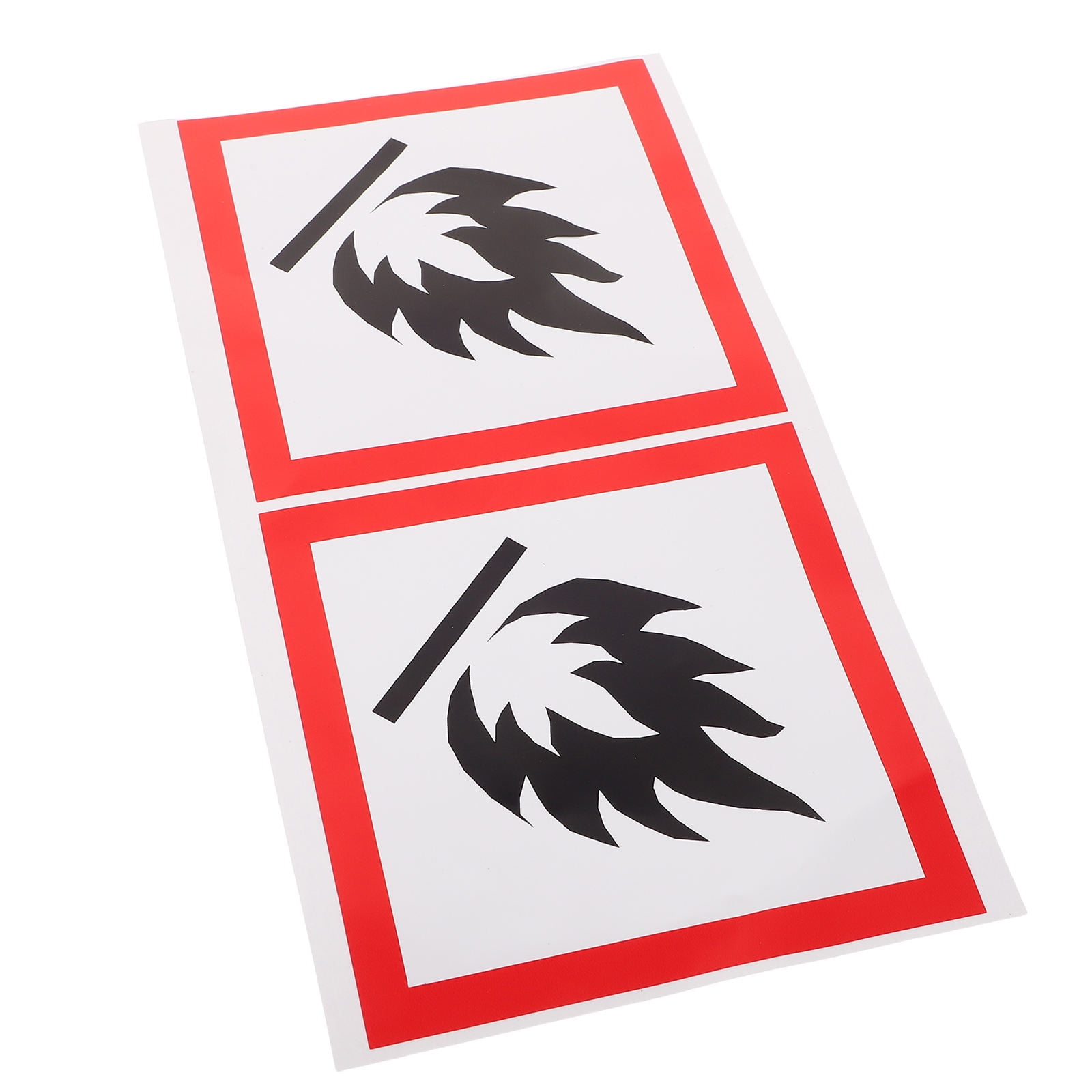 CTIRCHIU 2Pcs Fire Risk Warning Stickers for Trash Cans Easy Install ...