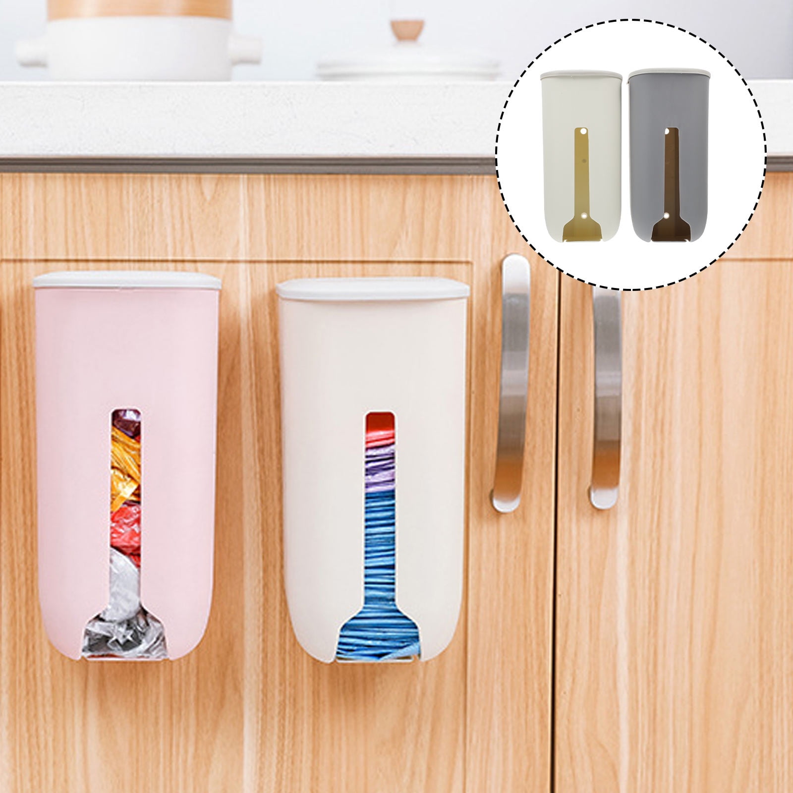 CTIRCHIU 2Pcs Garbage Bag Holders Wall-Mounted Trash Bag Racks for ...