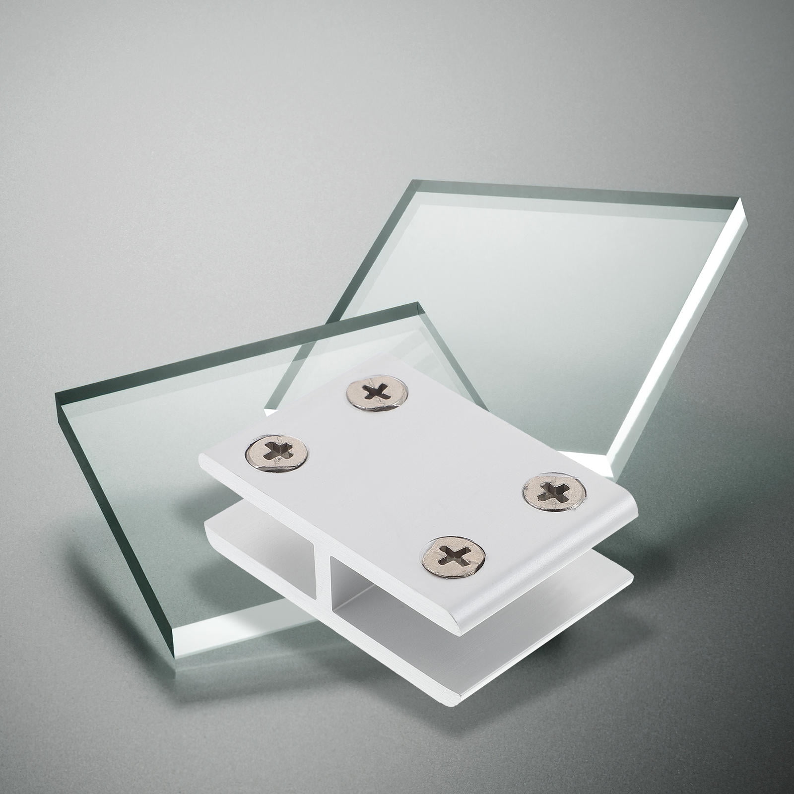 CTIRCHIU 2Pcs Glass Shelf Clamp Bracket for Furniture Resistant 180 ...