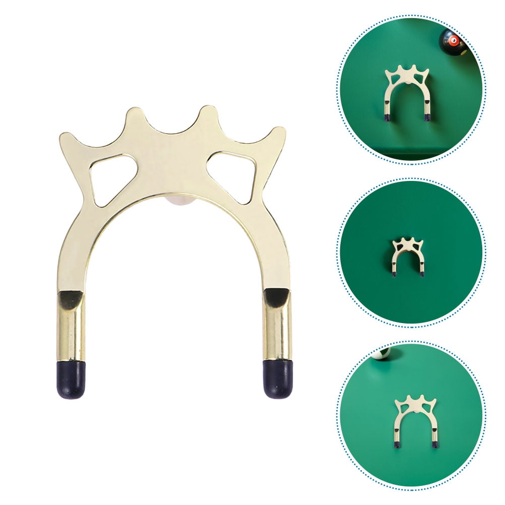 CTIRCHIU 2Pcs Golden Snooker Bridge Head with Ergonomic Grip for ...