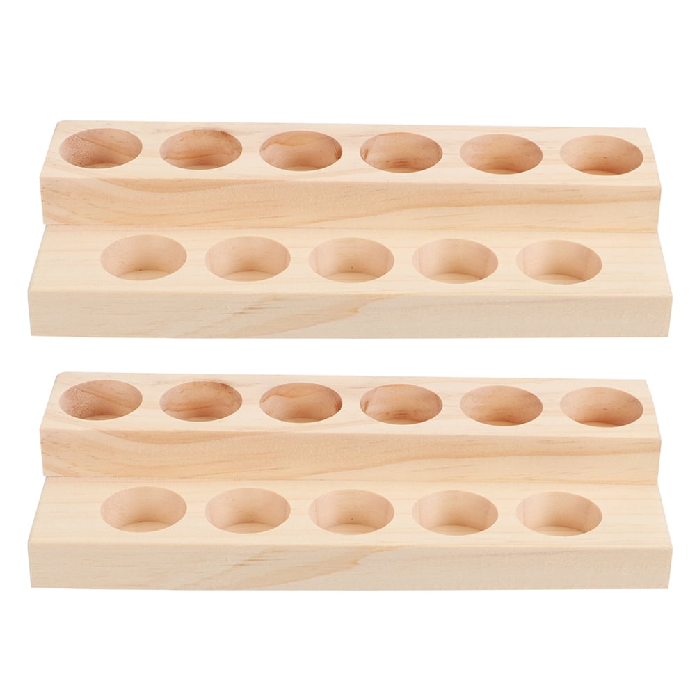 CTIRCHIU Set of 2 Wooden Rectangular Oil Storage Racks for Home Kitchen ...