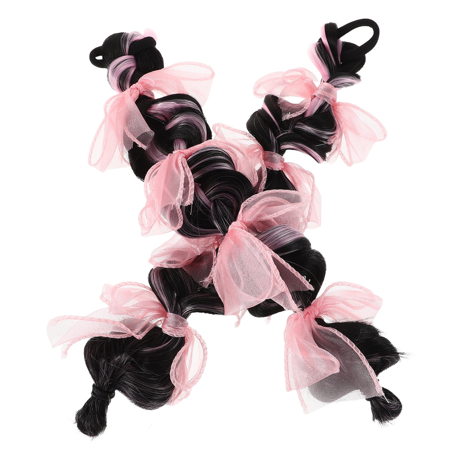 CTIRCHIU 2Pcs Realistic Braided Ponytail Hair Extensions with Bow ...