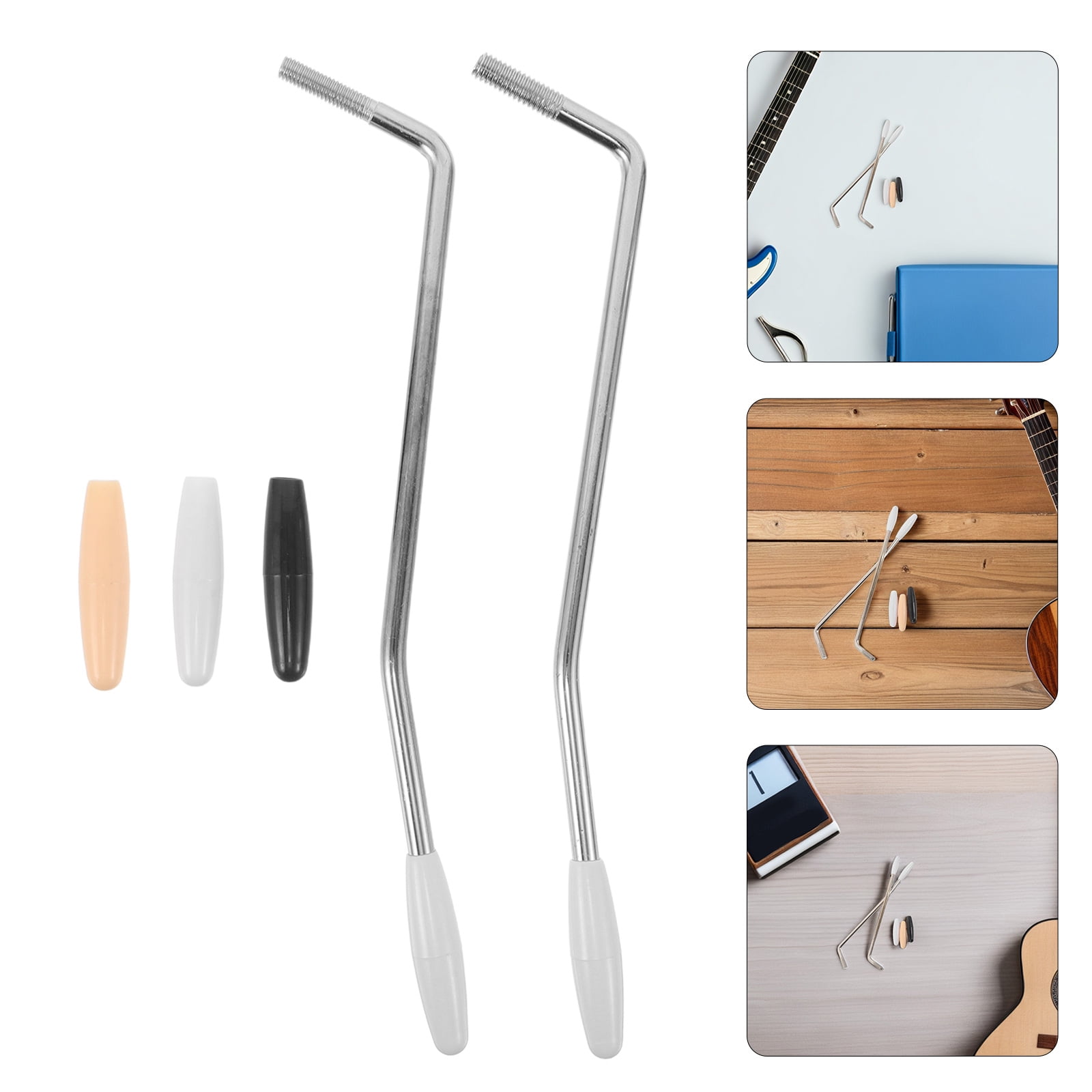 CTIRCHIU 2Pcs Replacement Vibrato Arm Electric Guitar Hardware Silver ...