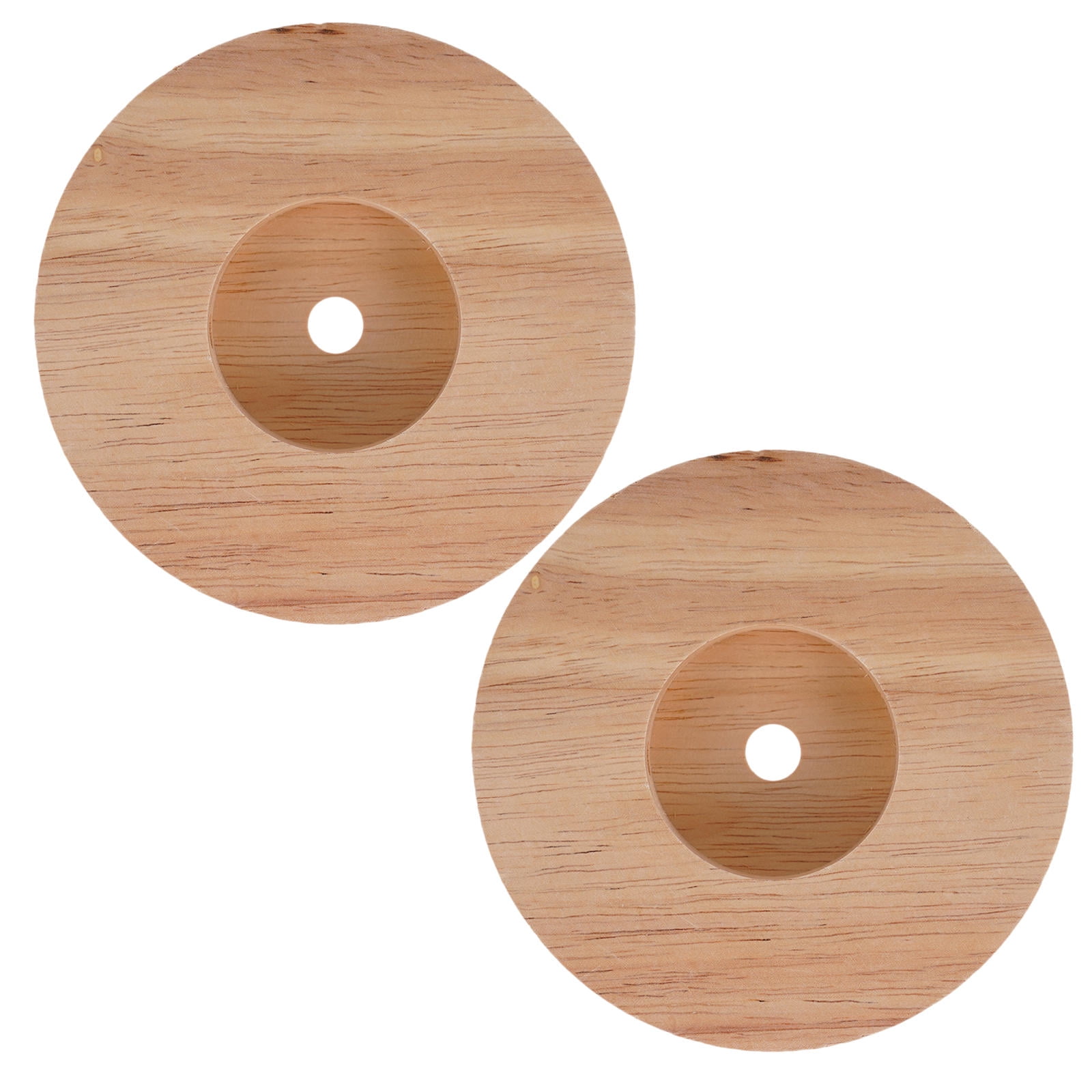 CTIRCHIU 2Pcs Wooden Lamp Base Round for Non-Electric Lamps and Diy ...