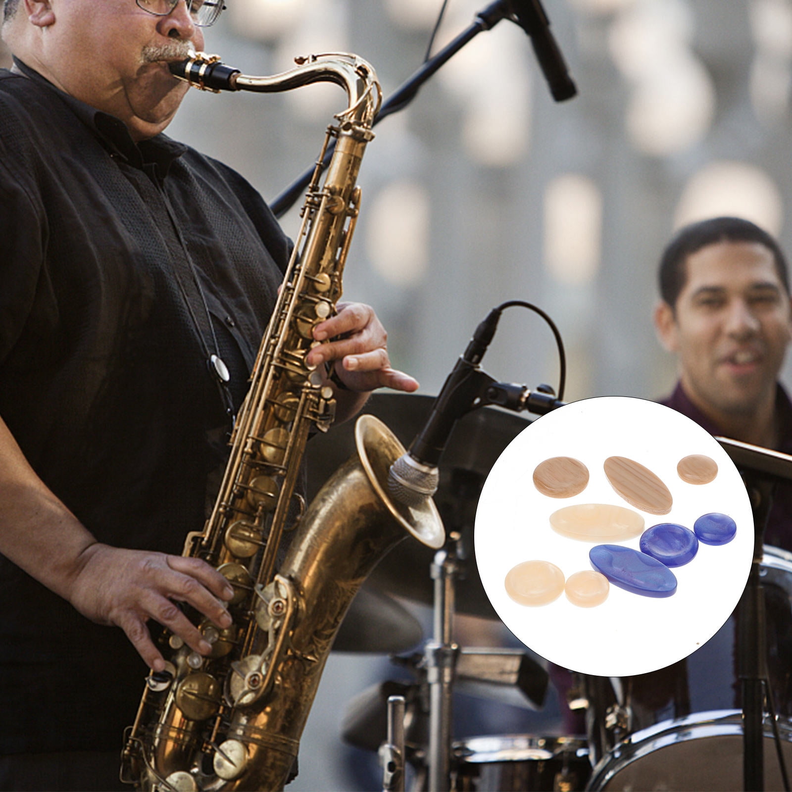 CTIRCHIU Alto Sax Accessories Shell Shape Set of 27Pcs 1.48x1.48in ...