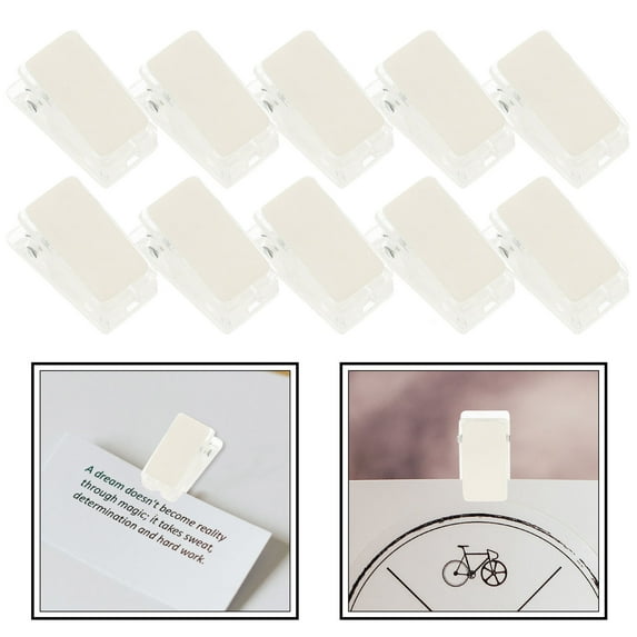 CTIRCHIU 30 Pieces Transparent Badge Clips with Simple Design for ID ...