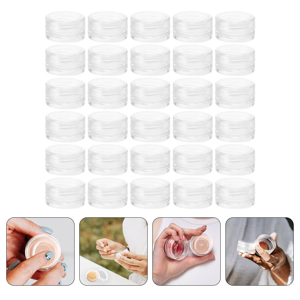 CTIRCHIU 30Pcs Empty Cream Jars Transparent Travel Containers For Women ...