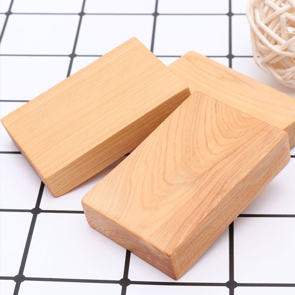 CTIRCHIU DIY Decorative Wood Blocks 3pcs Rectangular for Artists ...