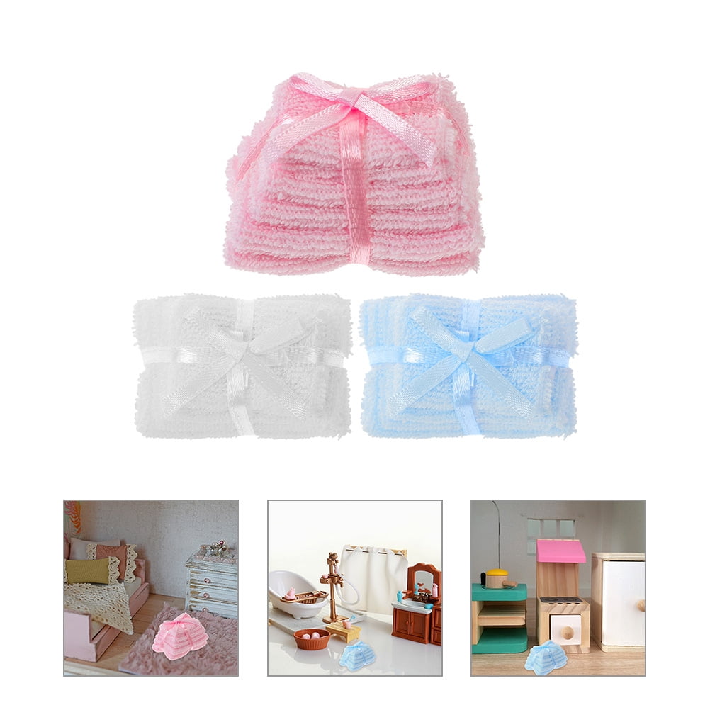 CTIRCHIU 3Pack Small Hand Towel Miniature Bath Towels Rectangular Shape ...