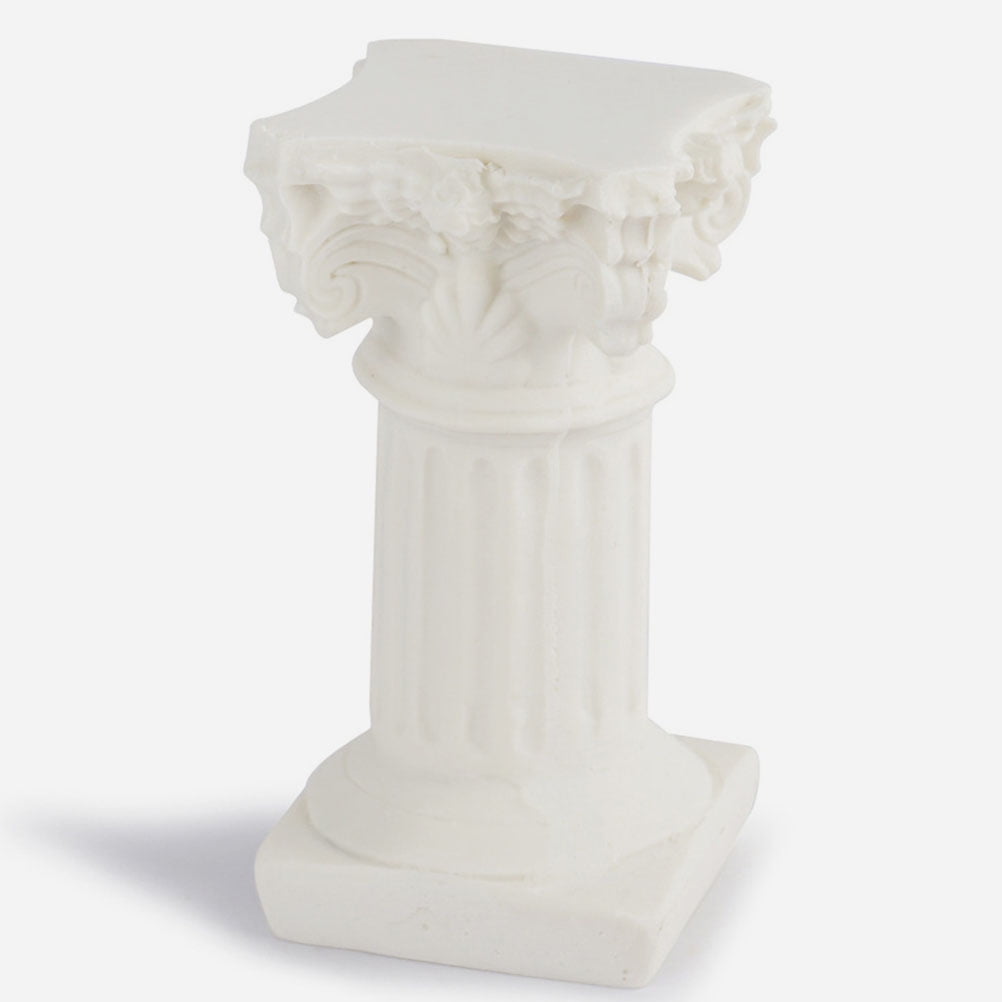 CTIRCHIU 3-Piece White Resin Roman Pillar Decorations Set for Wedding ...