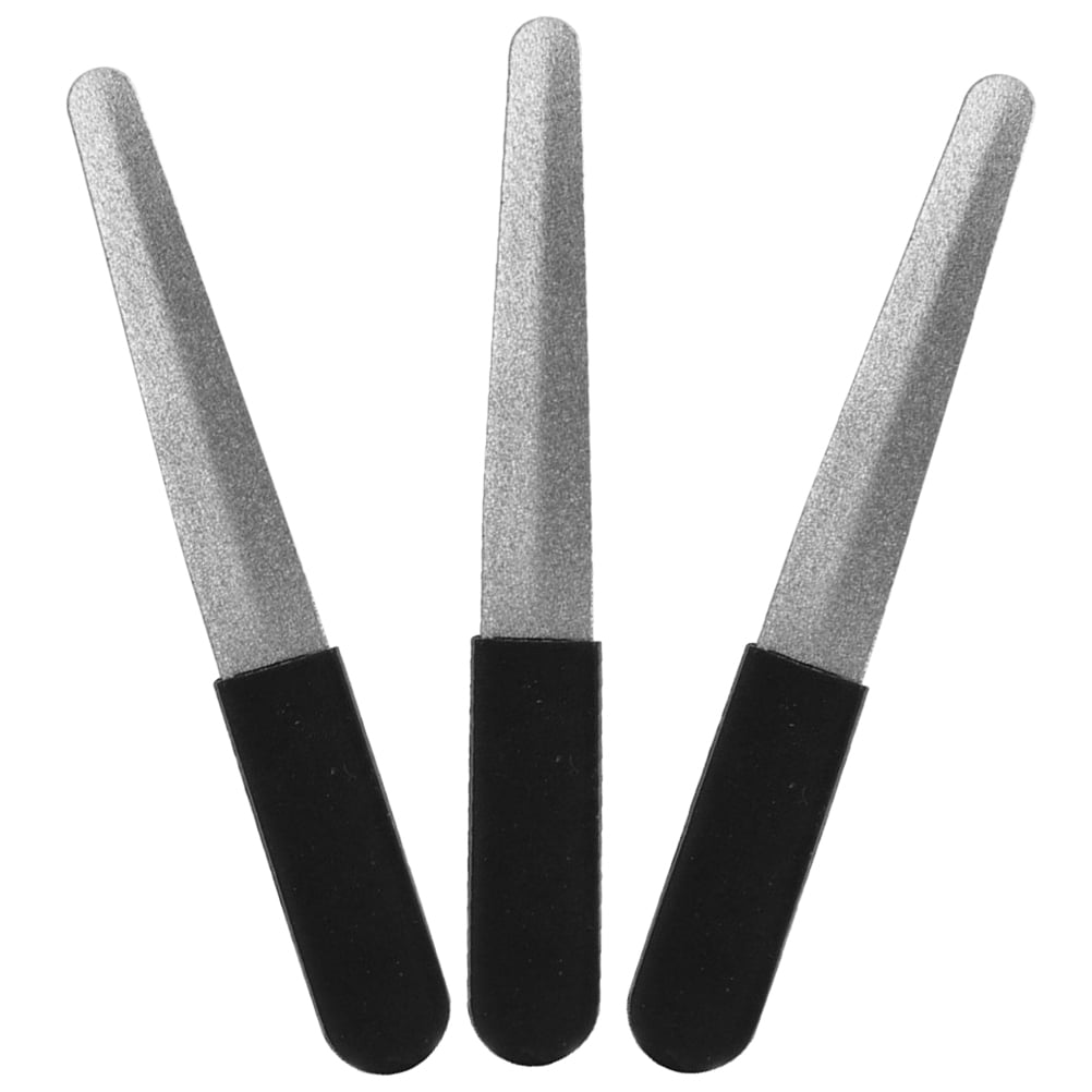 CTIRCHIU 3Set Rectangular Shape Nail Files for Acrylic Nails 10.2x1.3cm ...