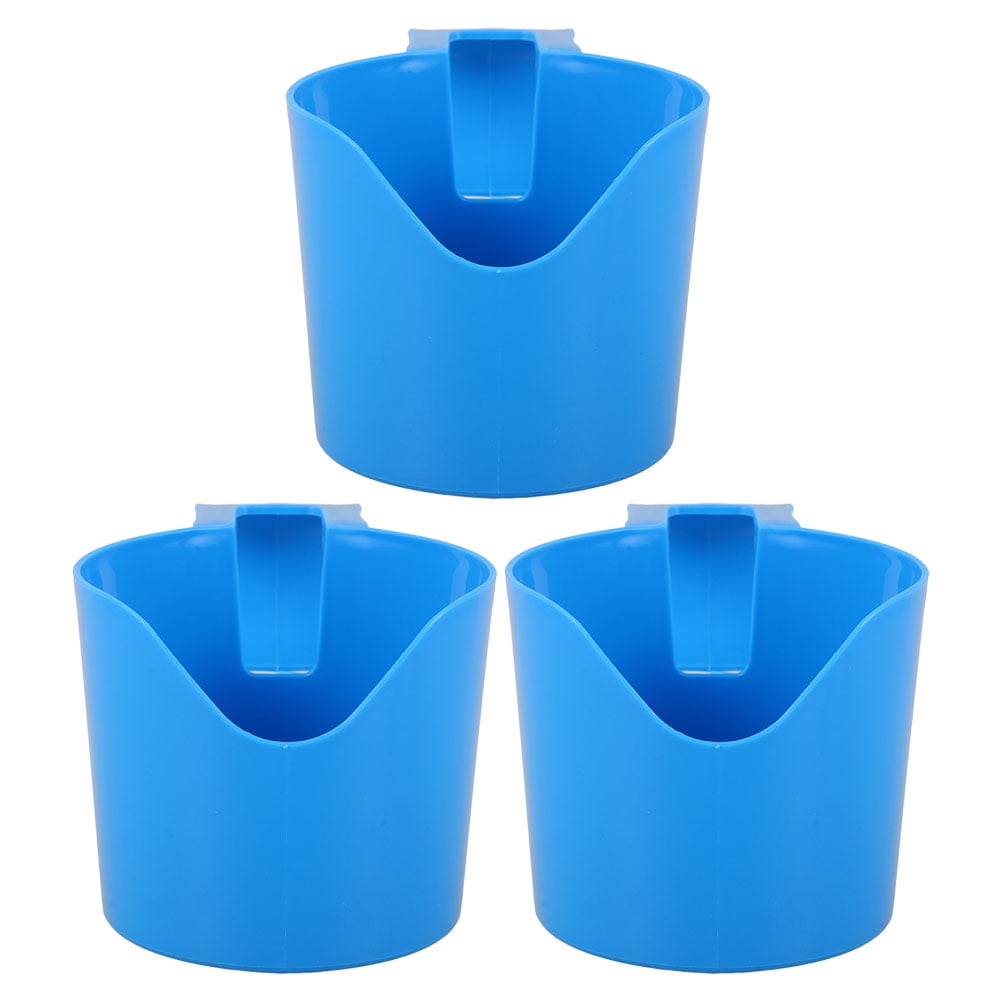 CTIRCHIU 3Pcs Poolside Drink Holders Blue Plastic Beverage Organizer ...