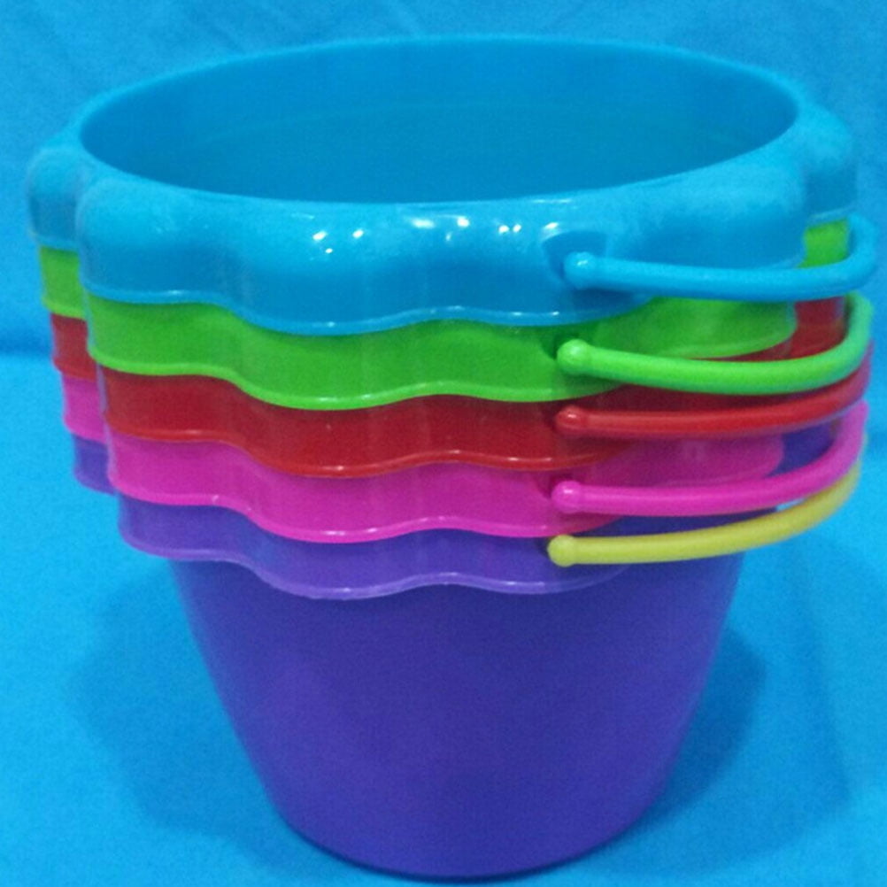 CTIRCHIU 4Pcs Beach Sand Buckets Assorted Colors for Fishing, Snow Play ...