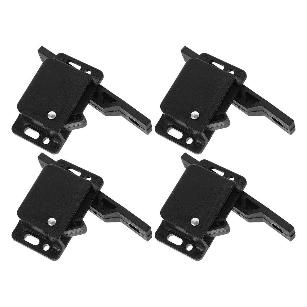CTIRCHIU 4 Set RV Fridge Door Latch Black ABS Pull-To-Open Mechanism ...
