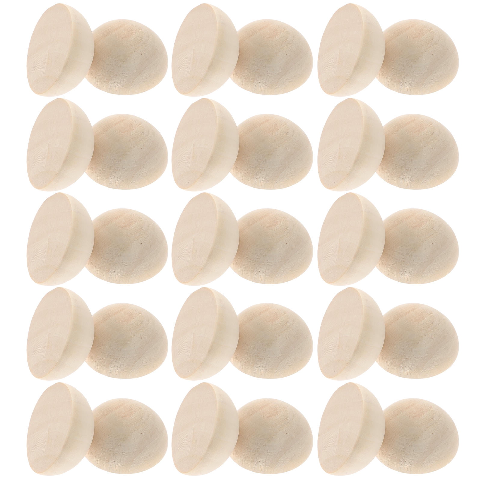 CTIRCHIU 48Pack Unfinished Half Craft Beads Smooth Surface Technology ...