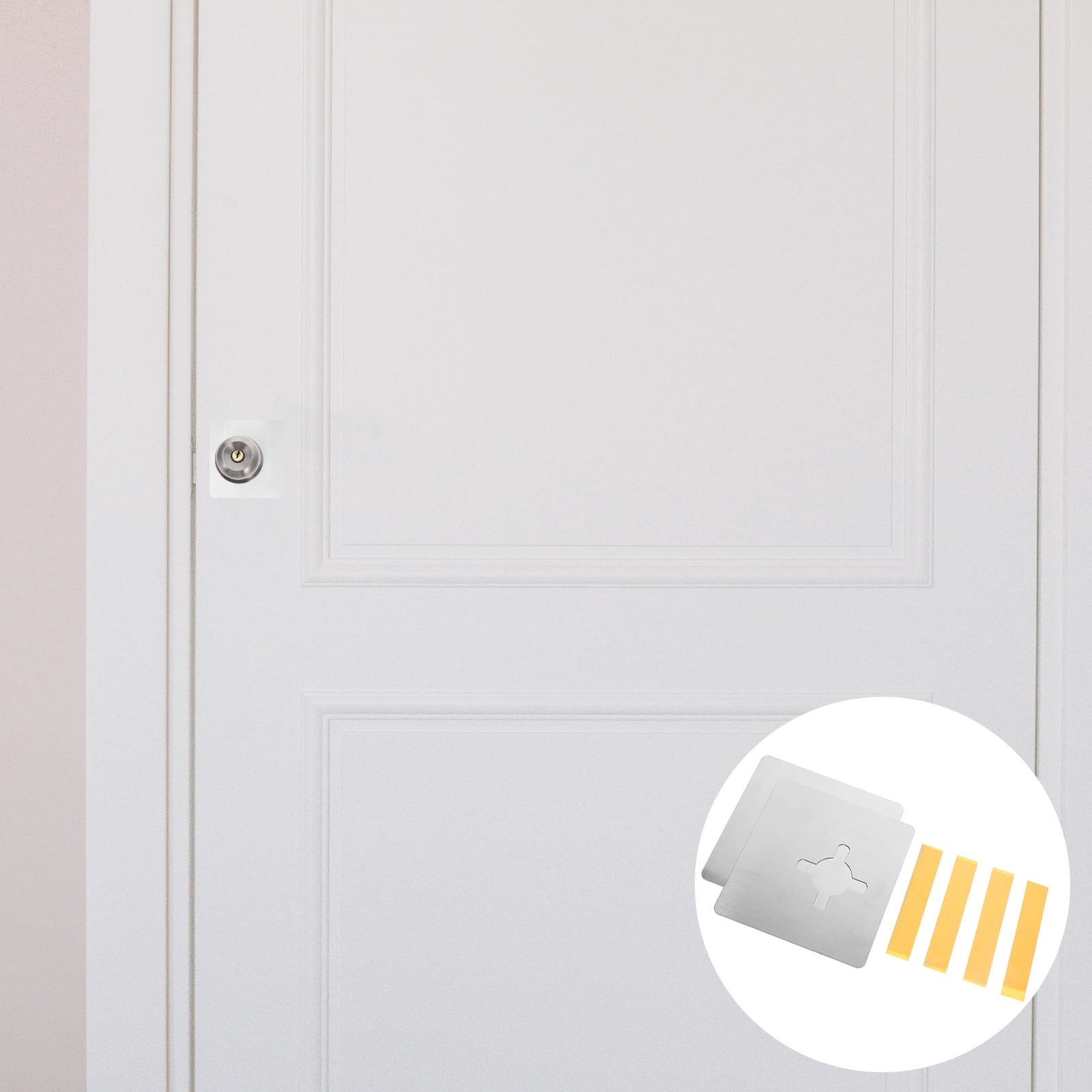 CTIRCHIU Door Repair Plate 4pcs Simple Design Metal Door Lock Hardware ...