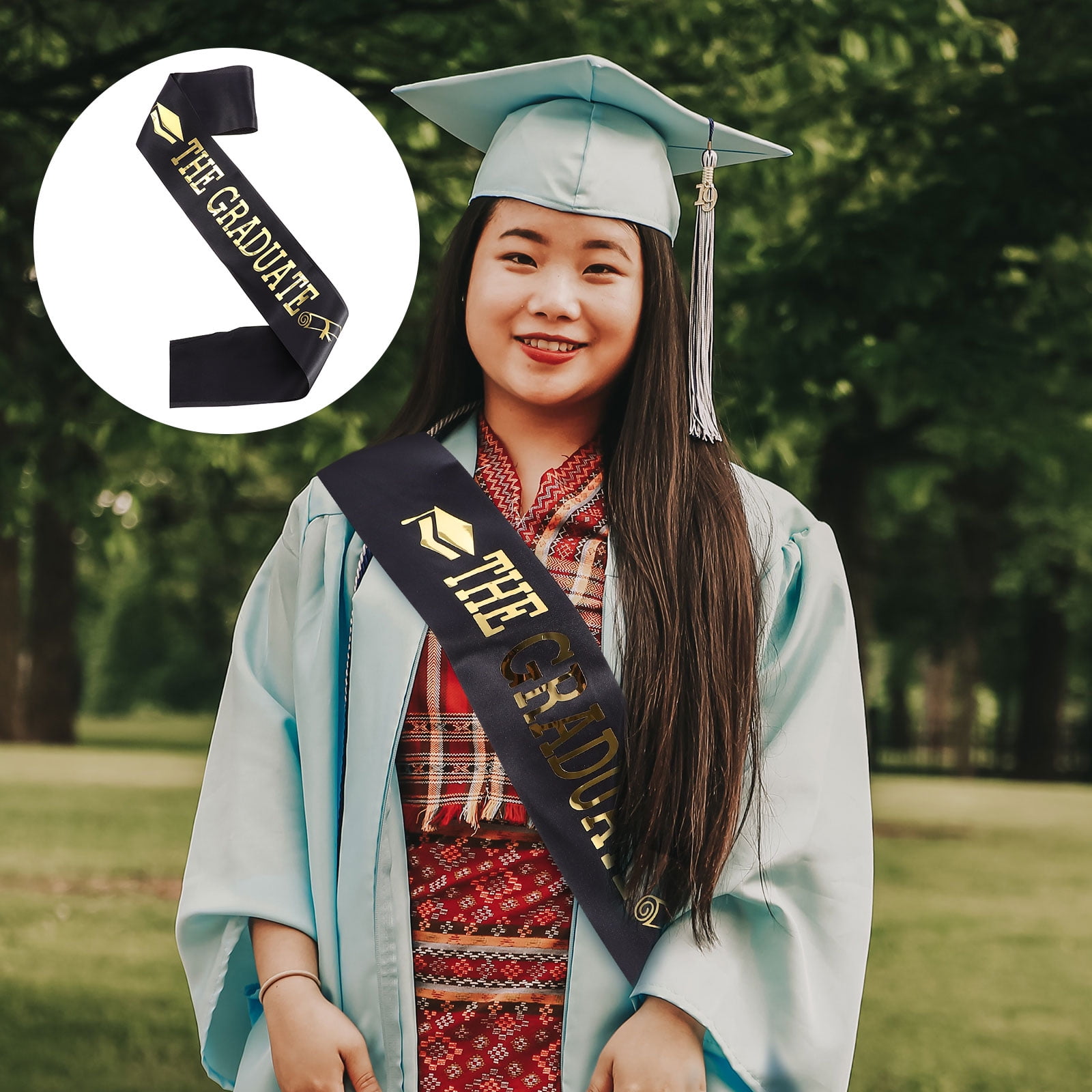 CTIRCHIU 4Pcs Graduation Sashes for Graduation Decorations Sash Black ...