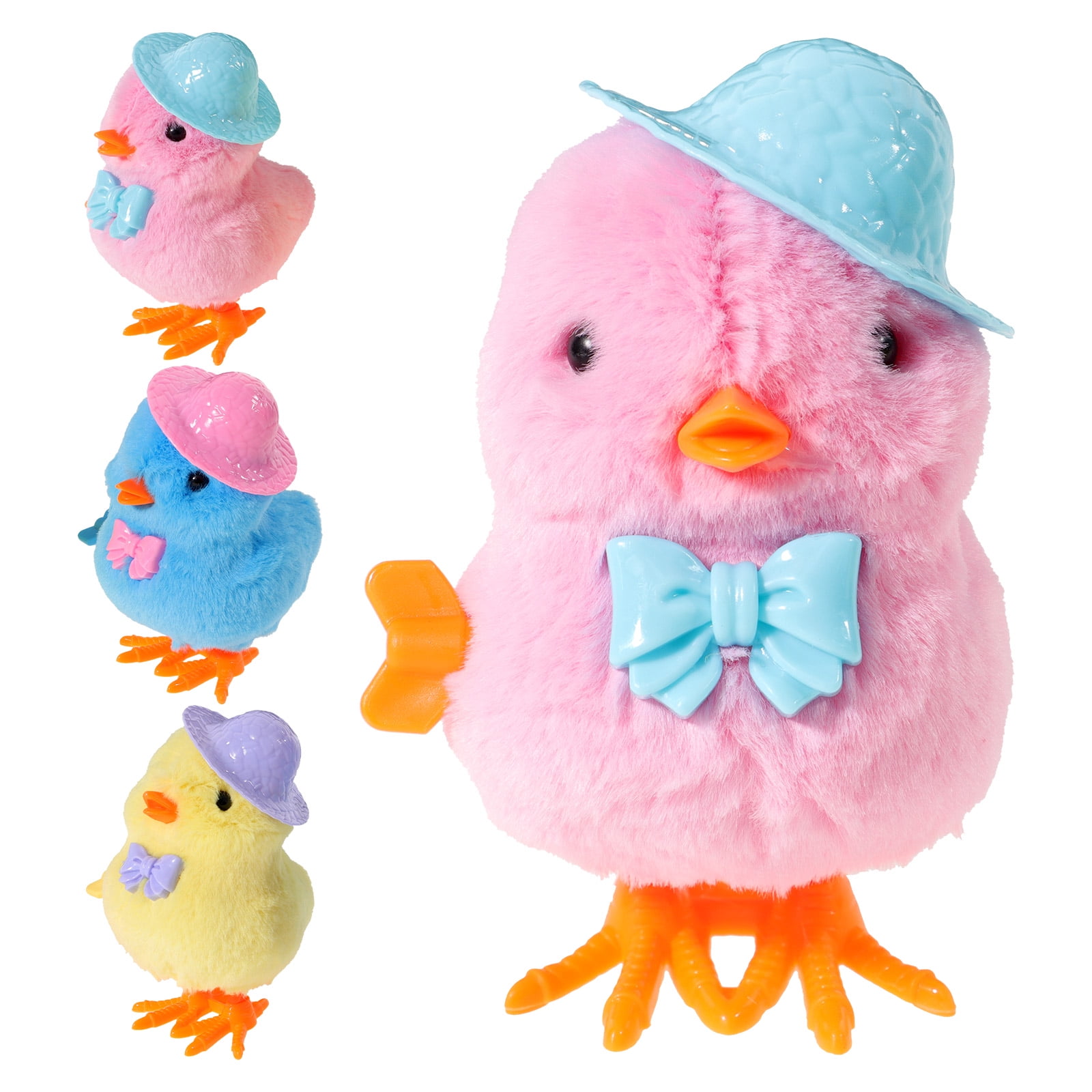 CTIRCHIU 4Pcs Jumping Chick Wind Up Toys Cartoon Design For Kids Indoor ...