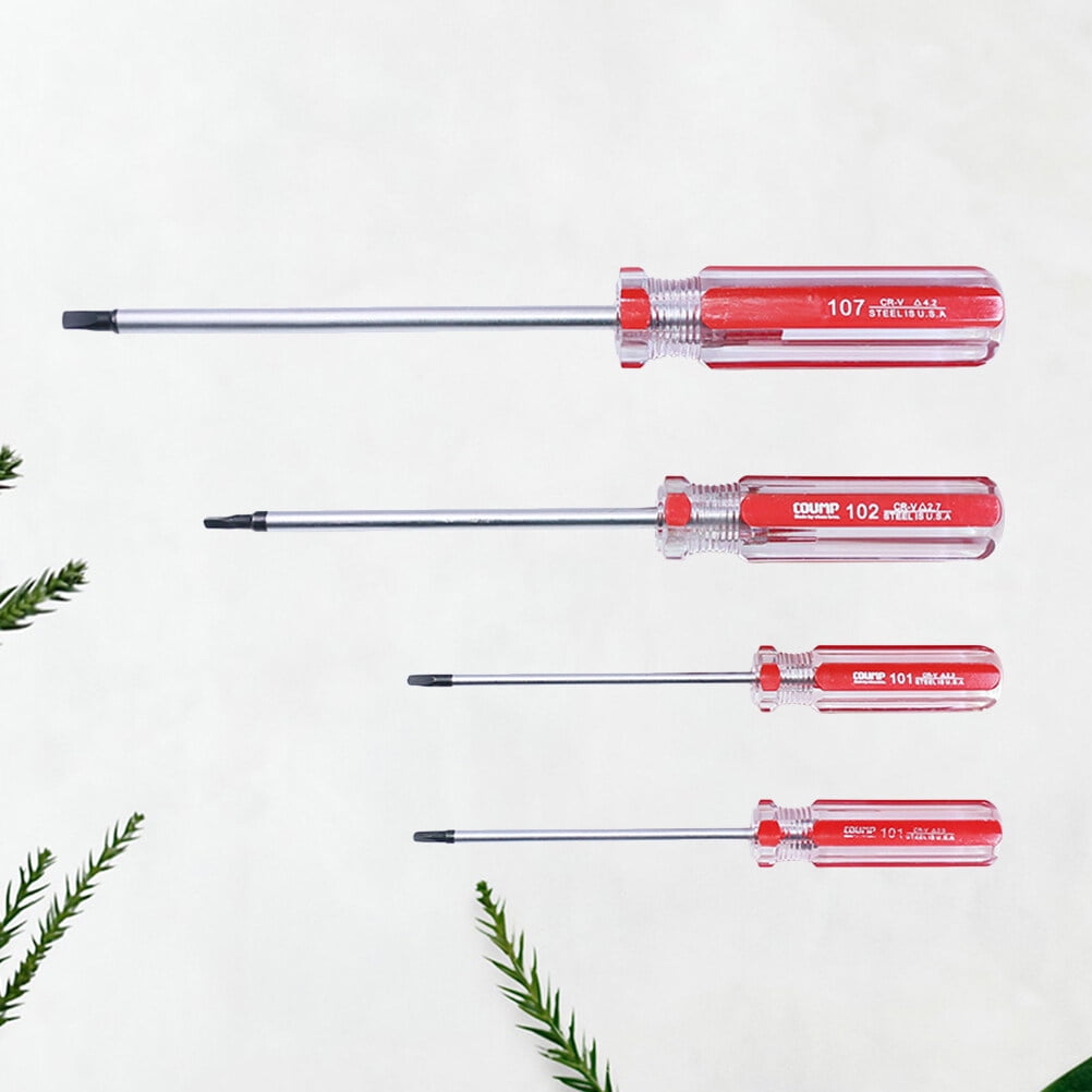CTIRCHIU 4Pcs Screw Extractors Set Triangle Screwdriver Chrome-Vanadium ...
