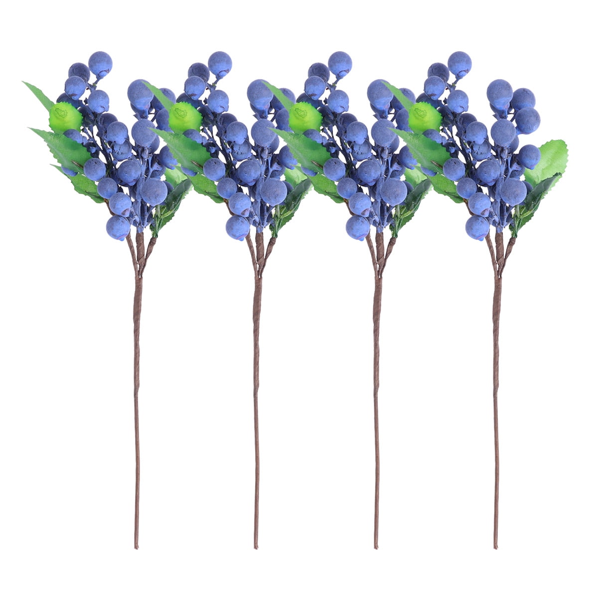 CTIRCHIU 4pcs Simulation Fruit Props Simulative Blueberry Fruit Blue ...