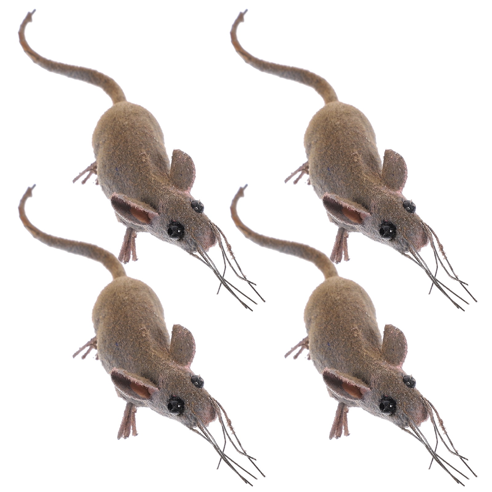 CTIRCHIU 4Pcs Simulation Mouse Props Realistic Mice Rat Toy for Mini ...