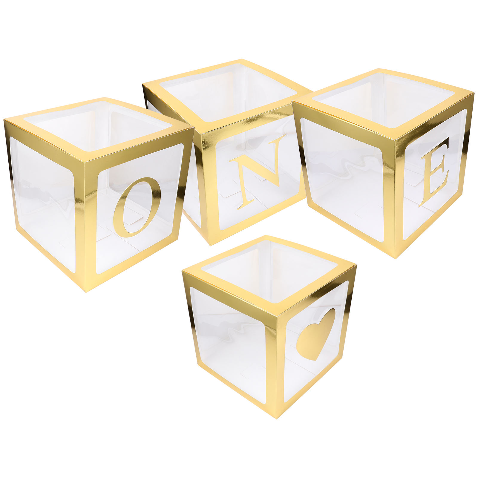 CTIRCHIU 4Pcs Transparent Balloon Box for Baby Shower and First ...