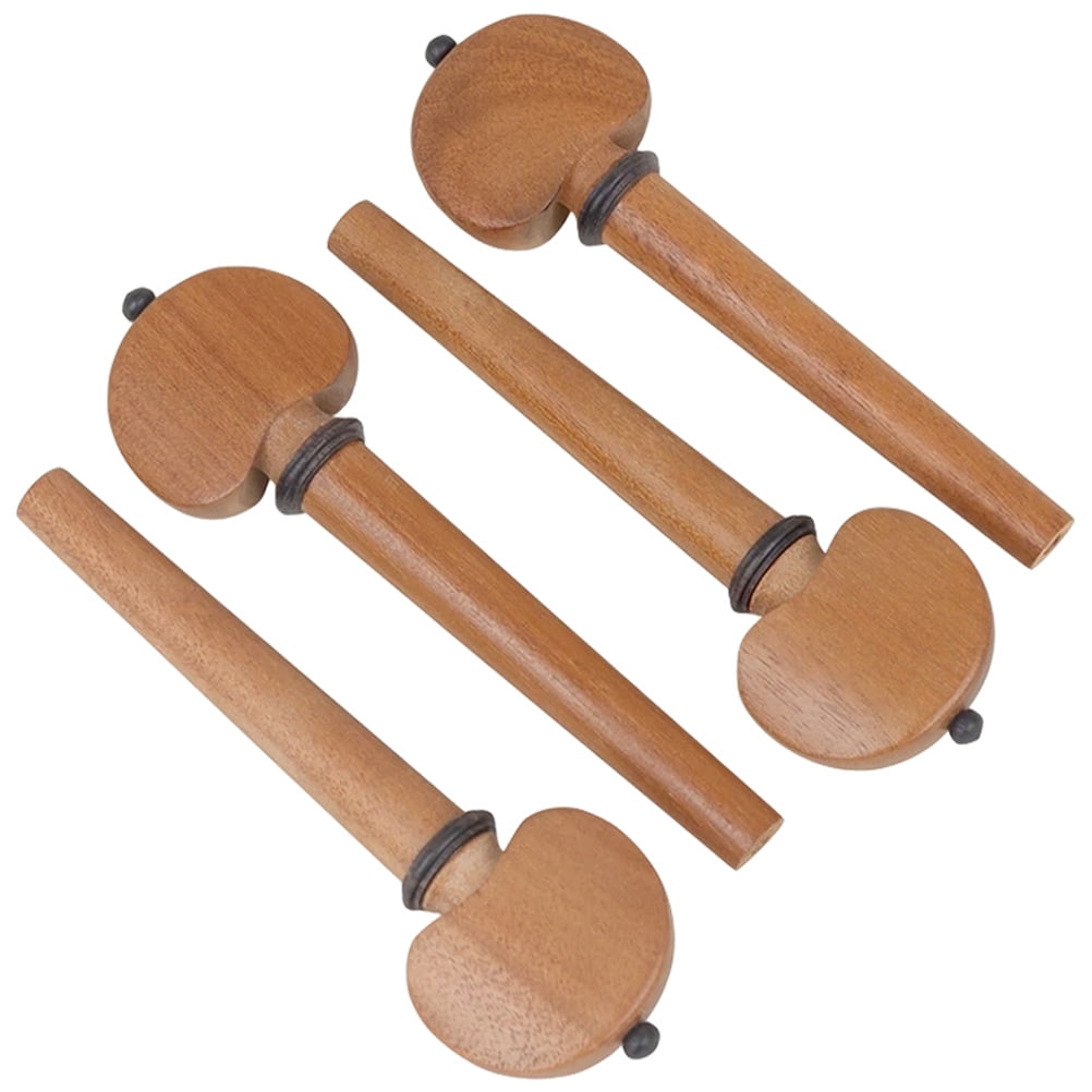 CTIRCHIU Cello Replacement Supplies 4pcs Round Wood Tuning Pegs for ...