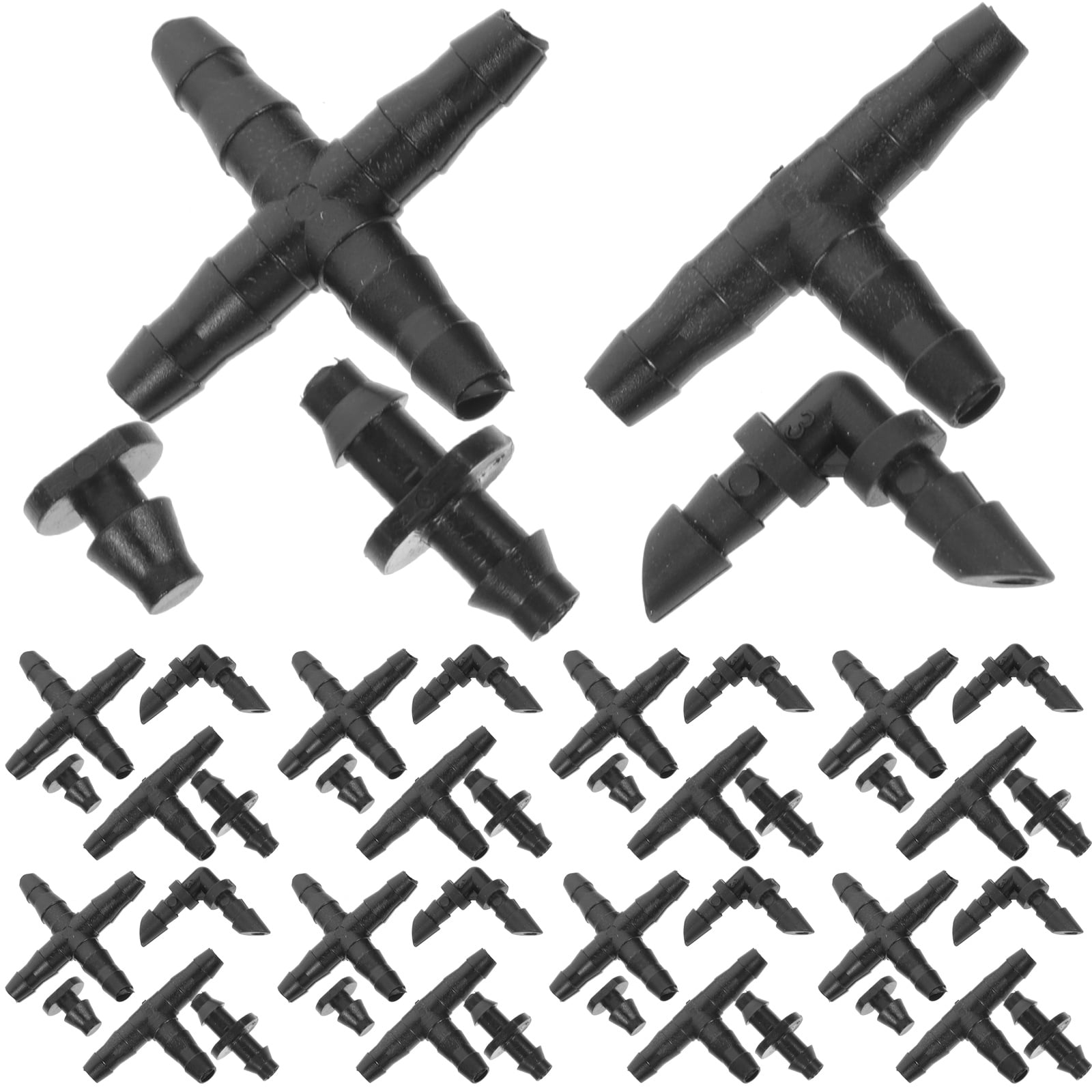 CTIRCHIU 4Set Drip Tubing Connectors Irrigation System Couplings For ...