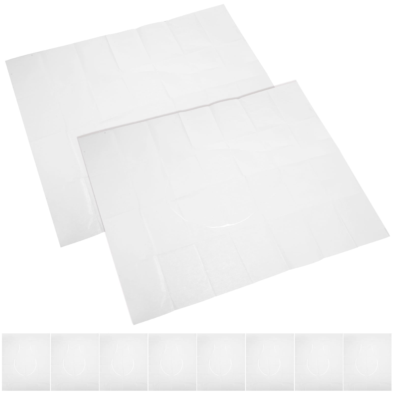 CTIRCHIU Toilet Seat Cover Mat White Wood Pulp 50Set 14.2*16.7in ...