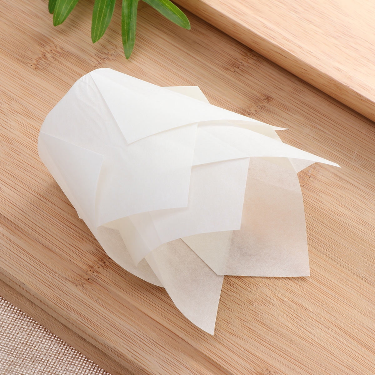 CTIRCHIU Cupcake Wrappers White Grease Proof Parchment Paper for ...