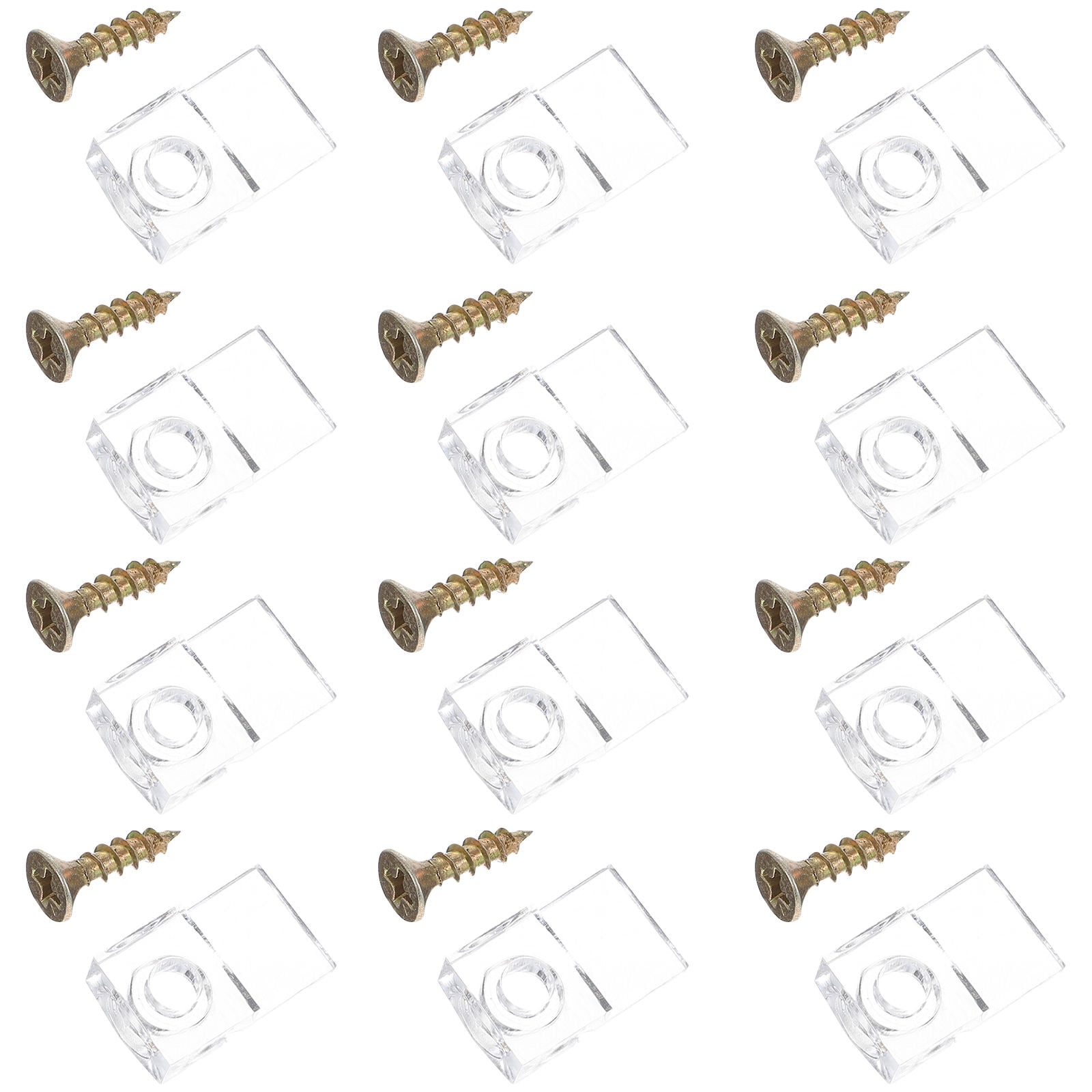 CTIRCHIU 50Pcs Glass Fixing Clip for Mounting Cabinets Doors and Walls ...